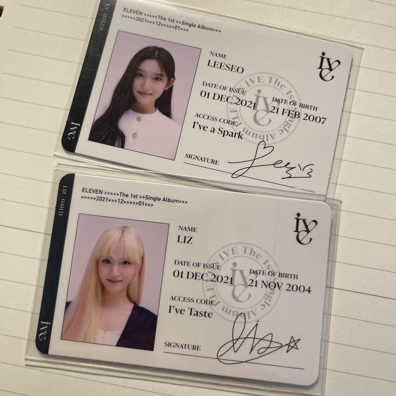 Jual Idc id card ive leeseo liz | Shopee Indonesia