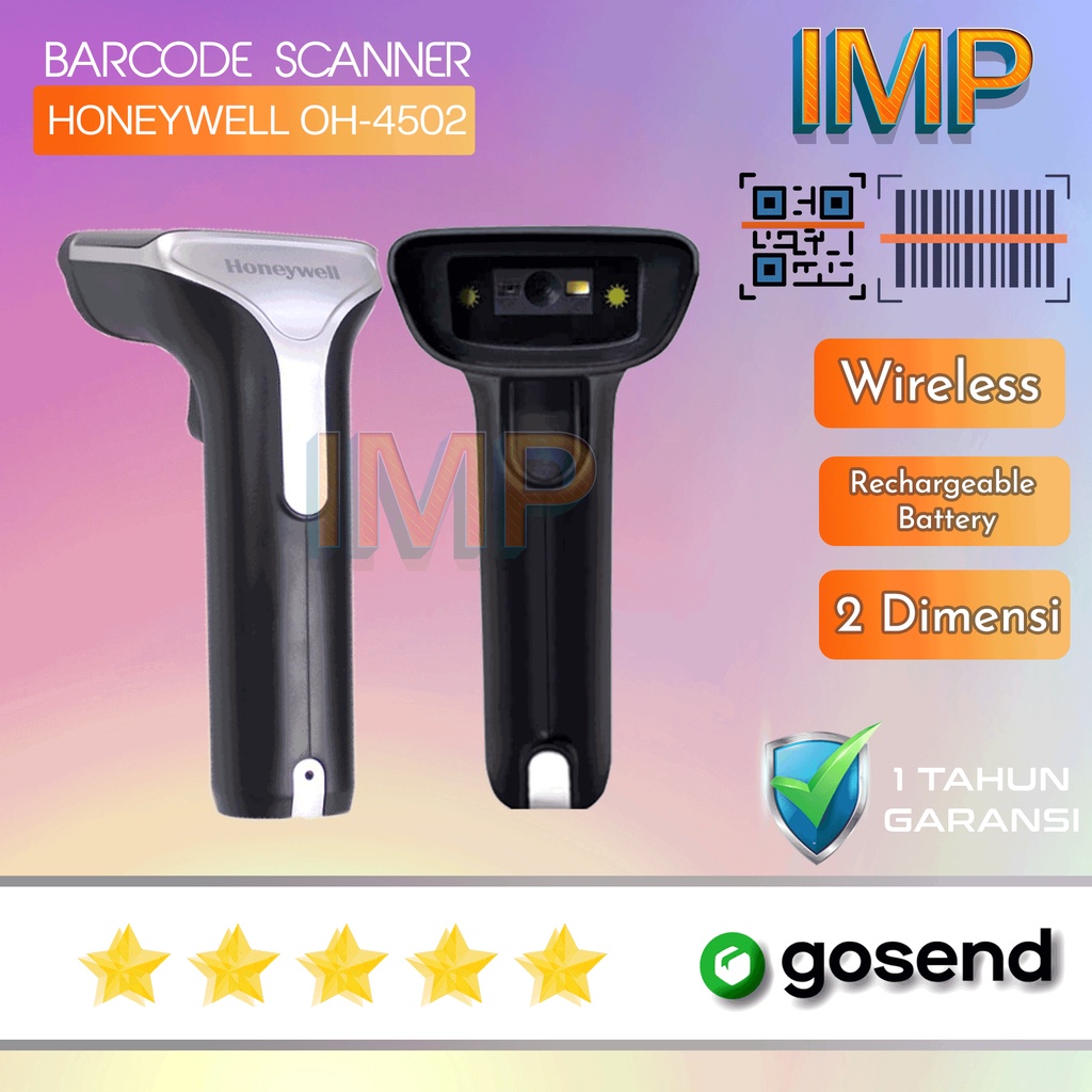 Jual Barcode Scanner Omni 2D Usb Wireless Honeywell OH4502 | Shopee ...