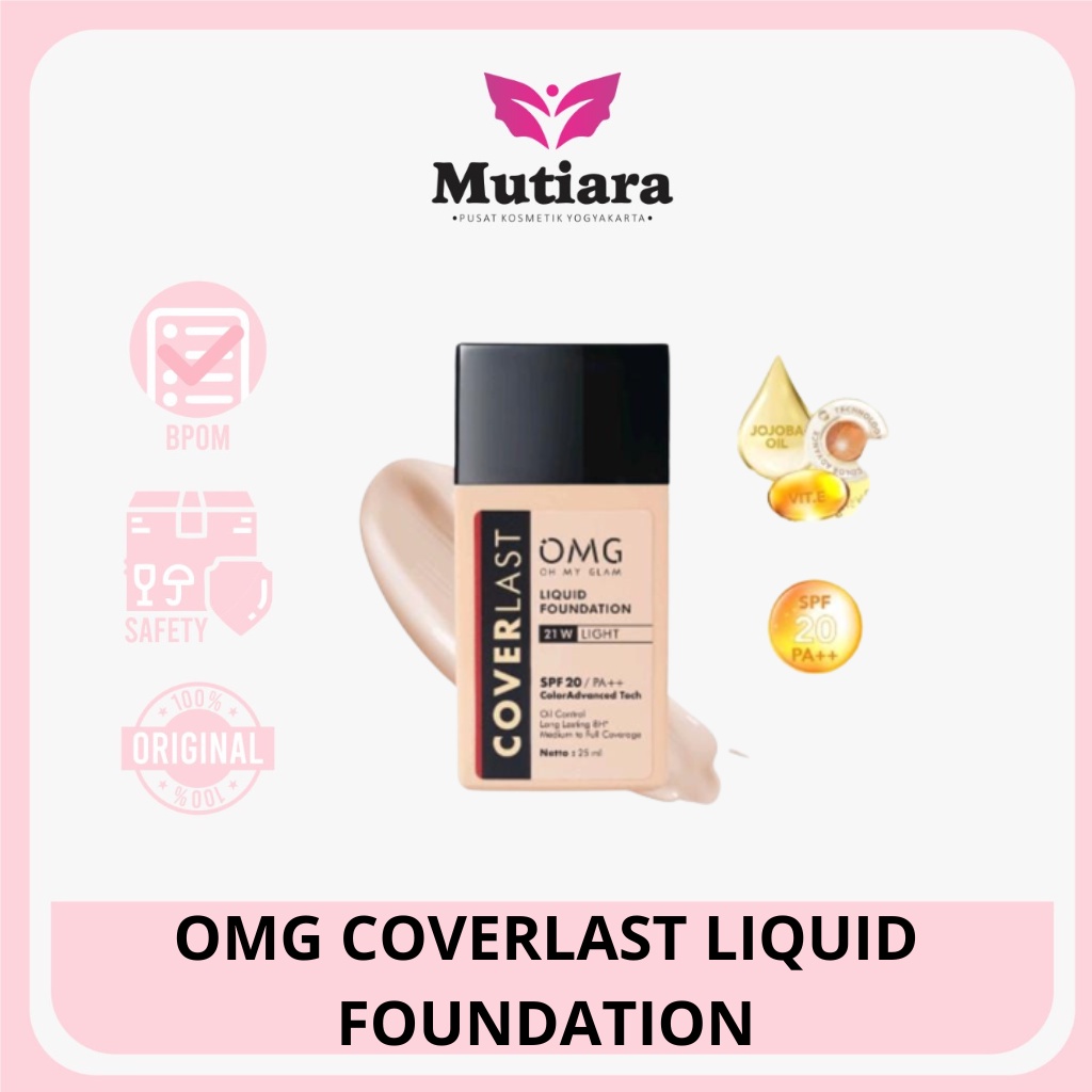 Jual OMG COVERLAST LIQUID FOUNDATION 25ML | Shopee Indonesia