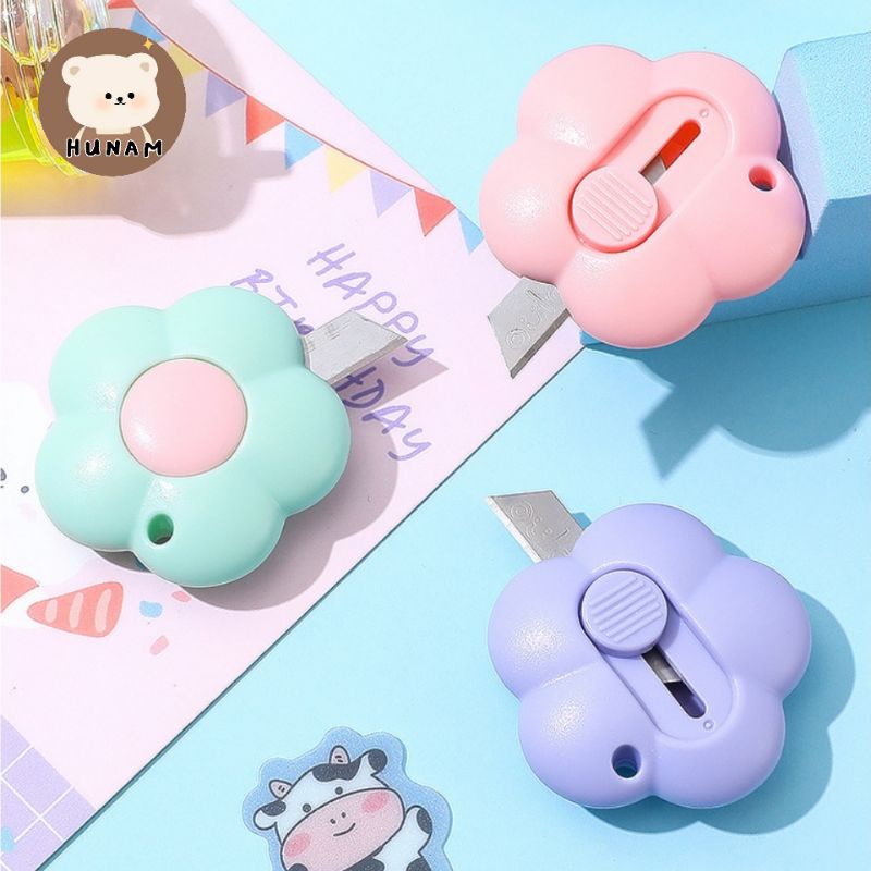 Jual HUNAM Mini Cutter Bentuk Bunga Daisy Travel Cutter Pemotong Kertas ...