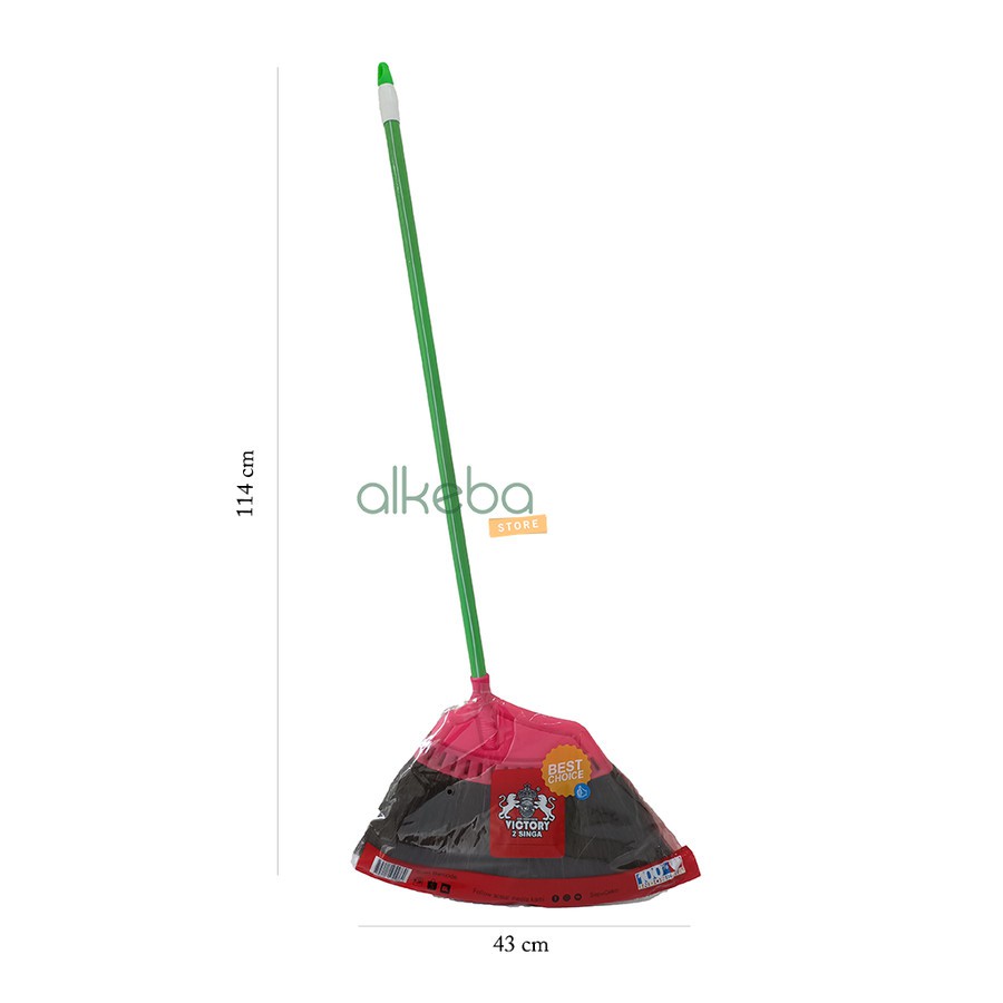 Jual sapu ijuk Ceko victory 2 singa / Sapu lantai injuk kuat kokoh ...