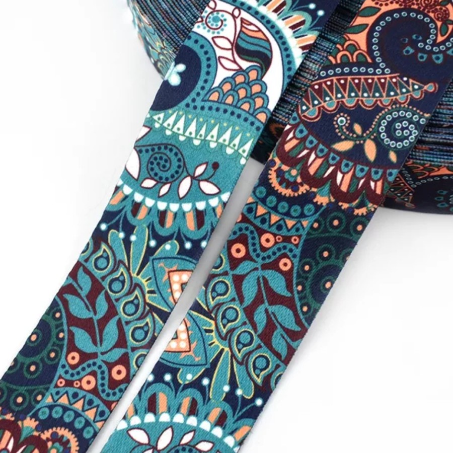 Jual Webbing Motif Batik 38mm Tali Tas Polyester 3,8cm 38 mm Poly 1 ...