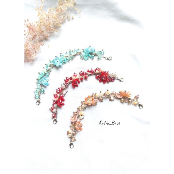 Jual KONEKTOR RANTAI BUNGA KRISTAL MEWAH MURAH | Shopee Indonesia