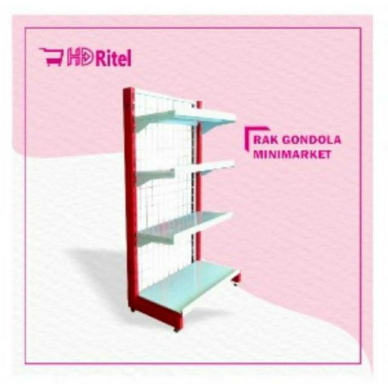 Jual Rak Gondola Minimarket Rak Susun Snack Besi Tengah End T 120 Type ...