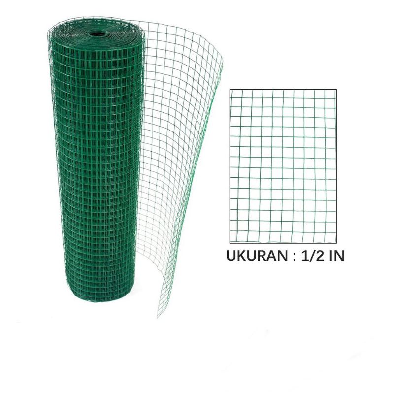 Jual Kawat Loket PVC - Kawat Ram Galvanis 1/2" x 1M | Shopee Indonesia