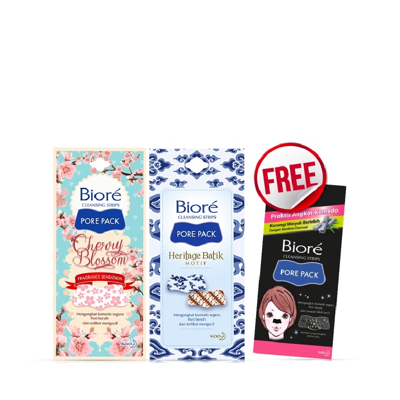 Jual Biore Pore Pack Mix 3 Pcs | Shopee Indonesia
