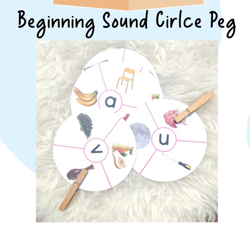 Jual Beginning Sound Circle Peg - Belajar Fonik Montessori | Shopee ...