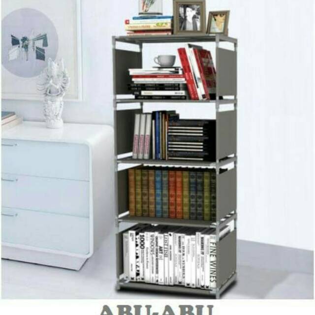 Jual Rak Buku Serbaguna Rak Sepatu Portable 4 Susun | Shopee Indonesia