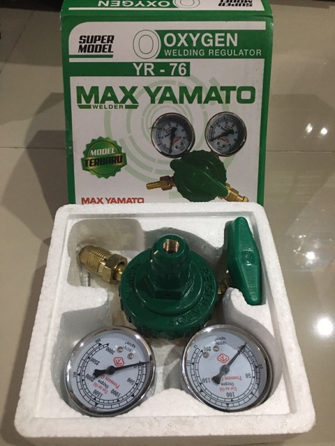 Jual Max yamato YR - 76 / Oxygen welding regulator / Kepala gas regulator oksigen | Shopee Indonesia