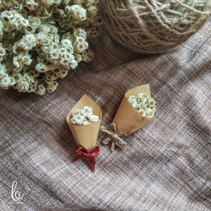 Jual Dried Flower Bouquet Mini Buket Bunga Kering | Shopee Indonesia