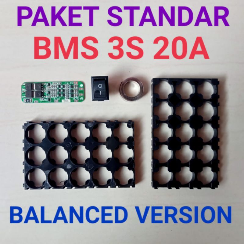 Jual BMS 3s 20A 12.6V Balanced Version (Ada 3 Pilihan Paket). | Shopee ...