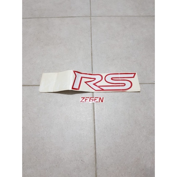 Jual Stiker sticker vitz rs putih besar mobil windshield kaca body ...