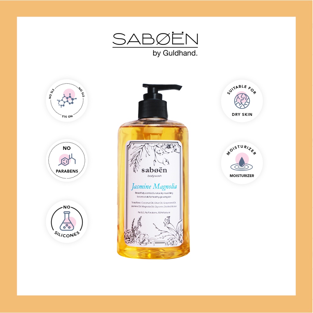 Jual Saboen Natural Jasmine Magnolia 500ml | Shopee Indonesia