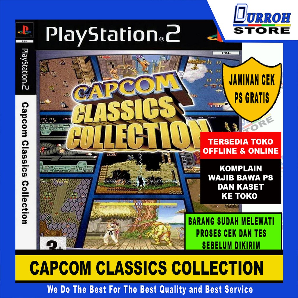 Jual KASET GAMES PS2 / PLAYSTATION 2 CAPCOM CLASSICS COLLECTION ...