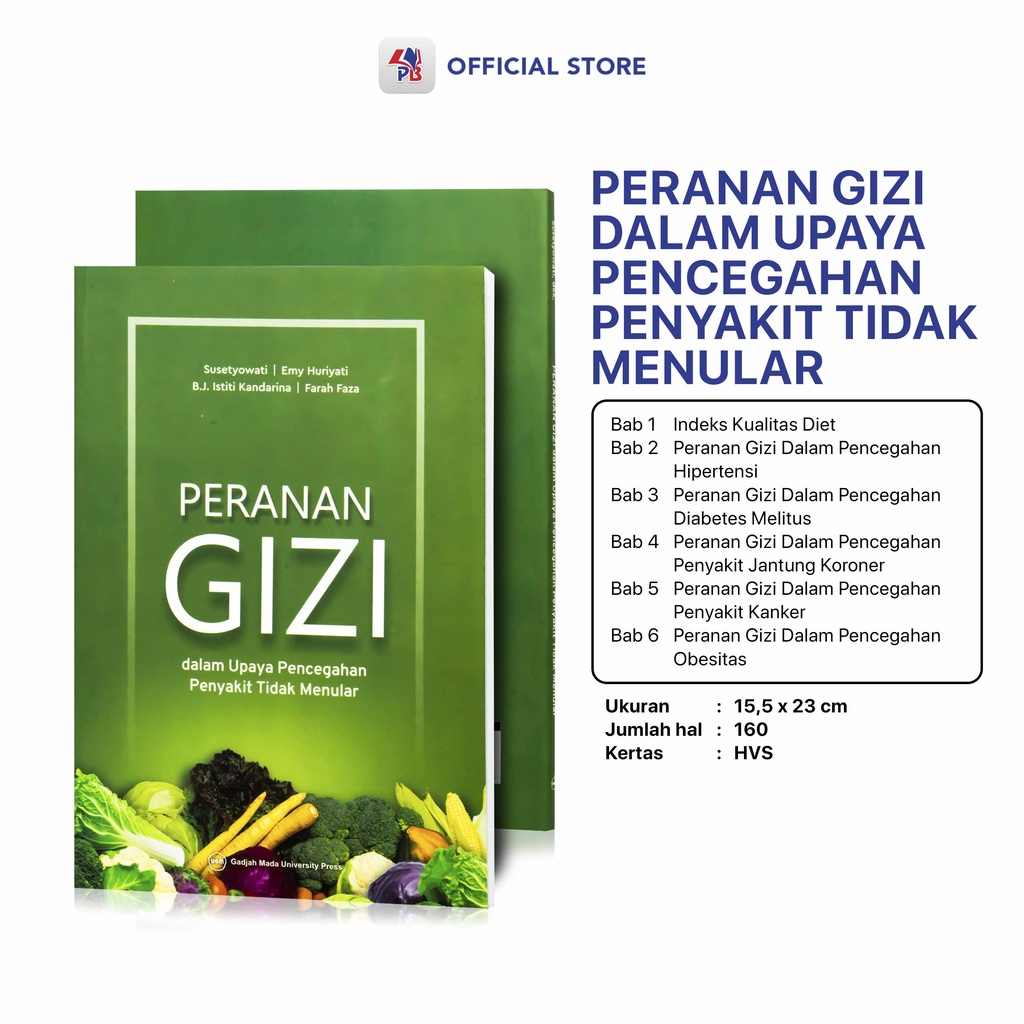 Jual Buku Peranan Gizi dalam Upaya Pencegahan Penyakit Tidak Menular / Susetyowati I Emy ...