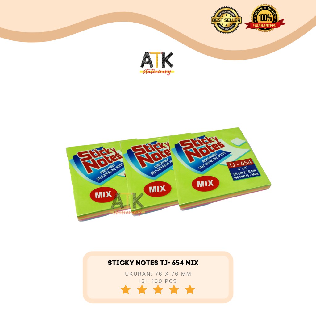 Jual Sticky Note (Post-It) Tom&Jerry 5 Warna TJ-654 TJ Mix atk | Shopee ...