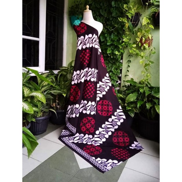 Jual Sopana Evie Kain Batik Handmade motif Parang Barong kombinasi Bola ...