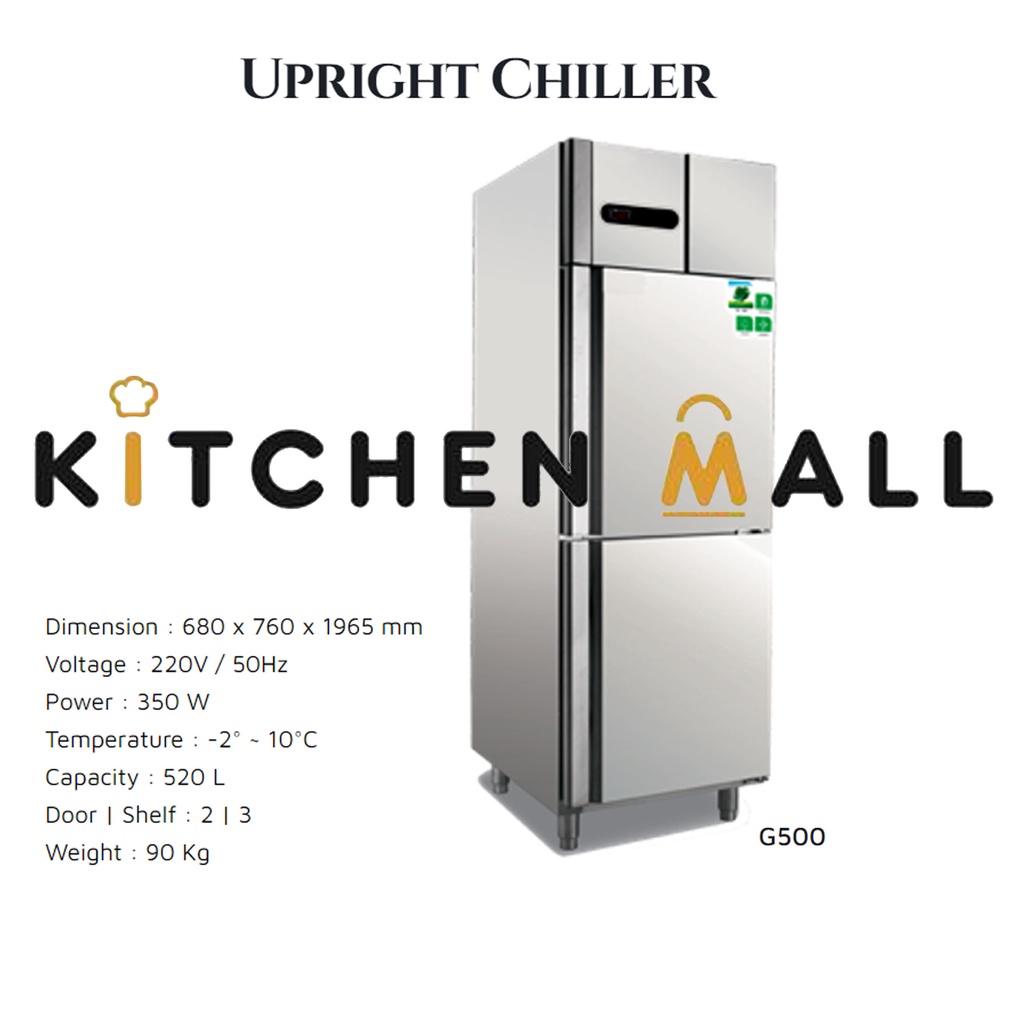 Jual CROWN G500 STAINLESS STEEL UPRIGHT CHILLER - KABINET PENDINGIN ...