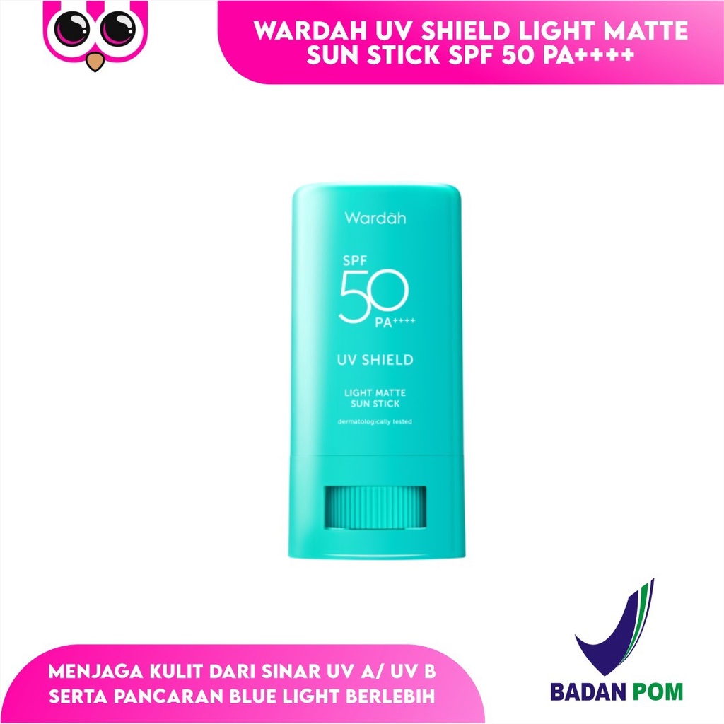 Jual WARDAH UV SHIELD LIGHT MATTE SUN STICK SPF 50 PA +++ / SUNSCREEN ...