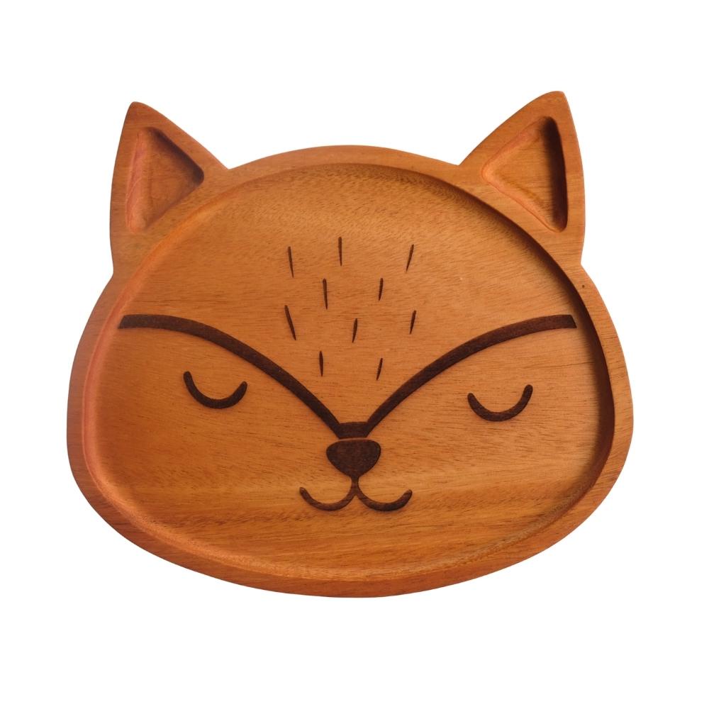 Jual Kanva Fox Wooden Food Tray | Shopee Indonesia