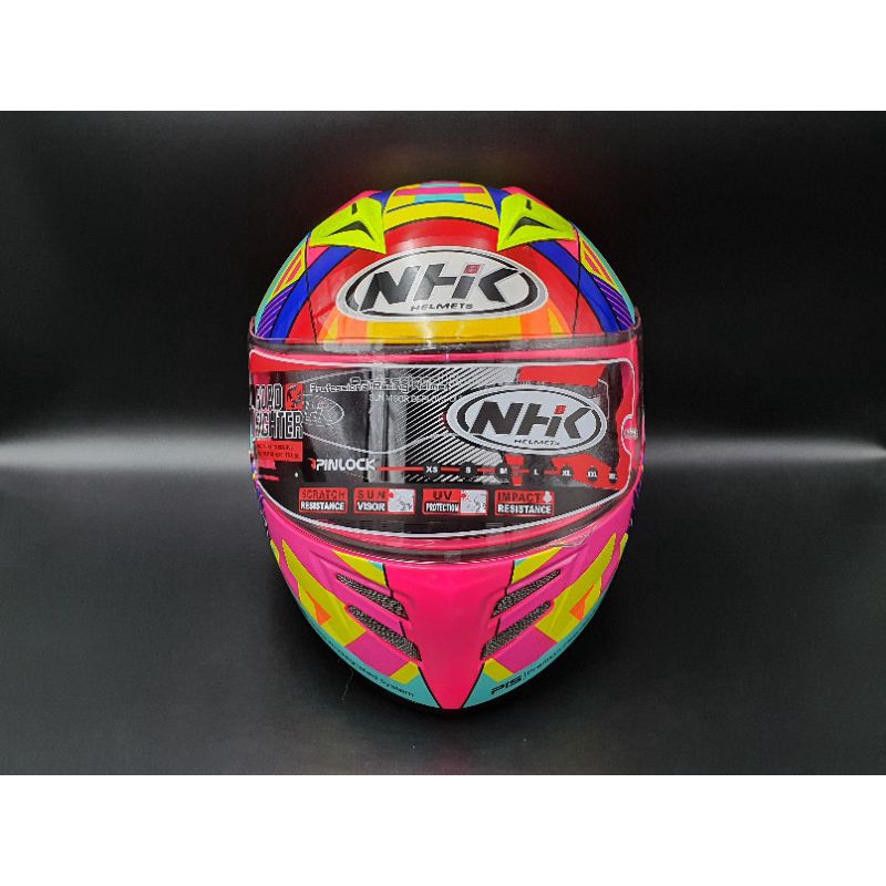 Jual HELM NHK FULLFACE TERMINATOR MOTIF PIGMENT PINK FLUORECENT (2VISOR ...