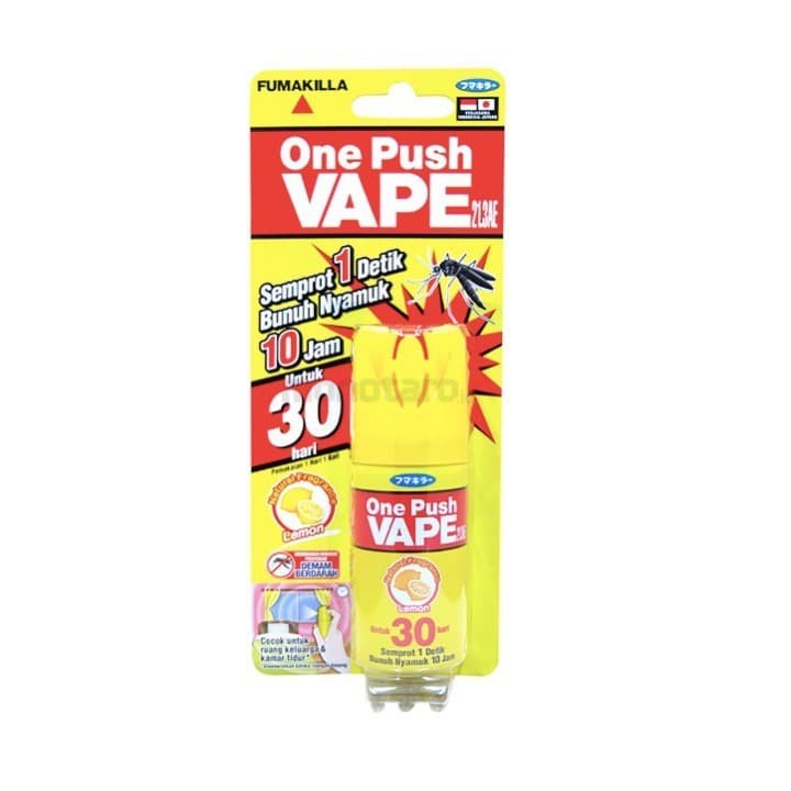 Jual Obat Nyamuk Semprot One Push Vape 30hr | Shopee Indonesia