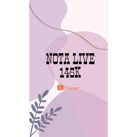 Jual NOTA/LINK 145K SHOPEE LIVE 1KG | Shopee Indonesia