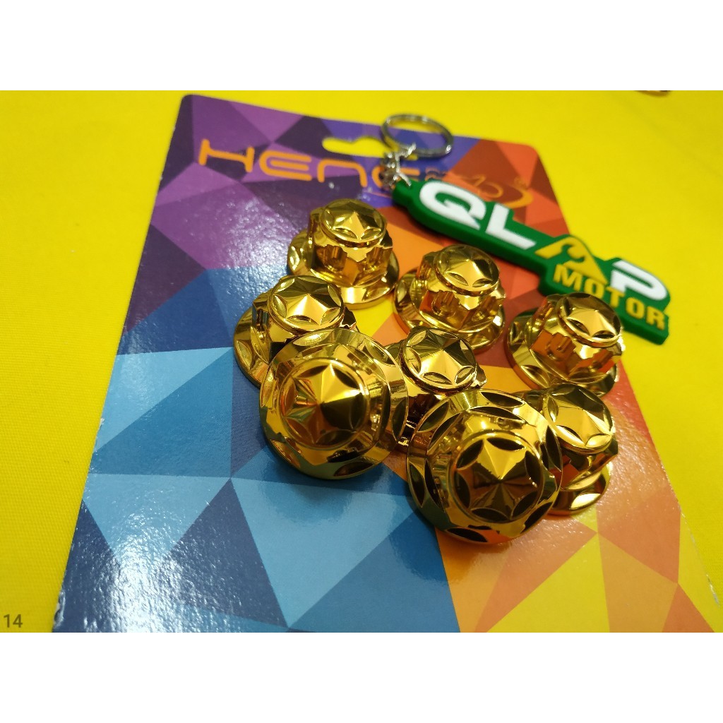 Jual Mur #19 Stainless NEW MODEL Gold HENG | Shopee Indonesia