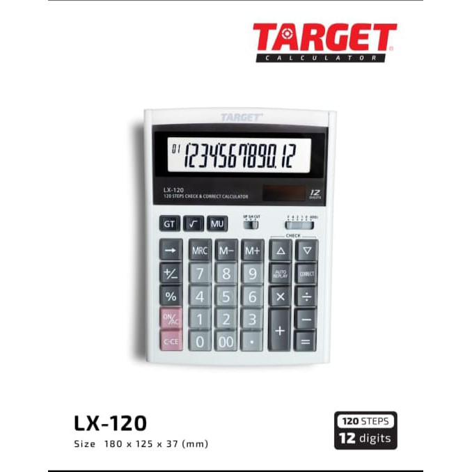 Jual KALKULATOR TARGET LX-120 12 DIGIT | Shopee Indonesia