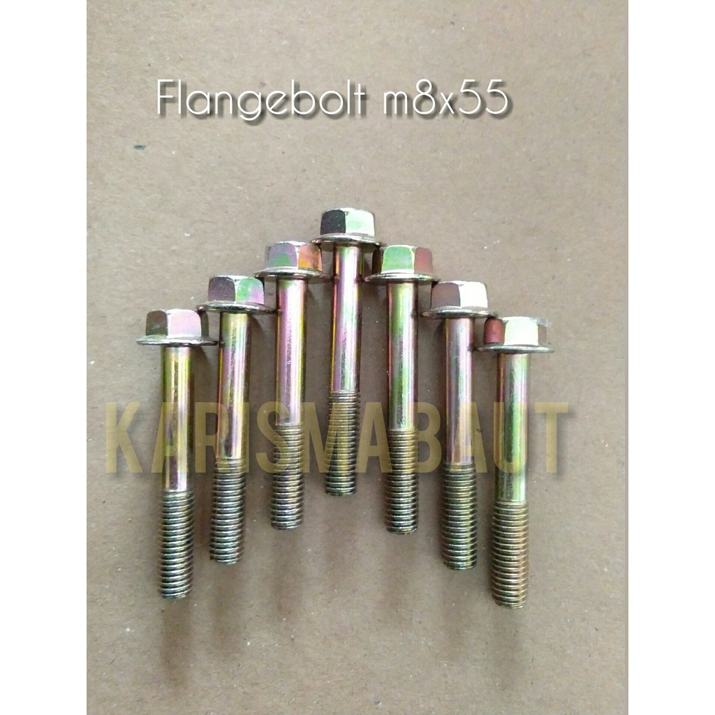 Jual Baut Flangebolt m8x55 (kunci 12) | Shopee Indonesia