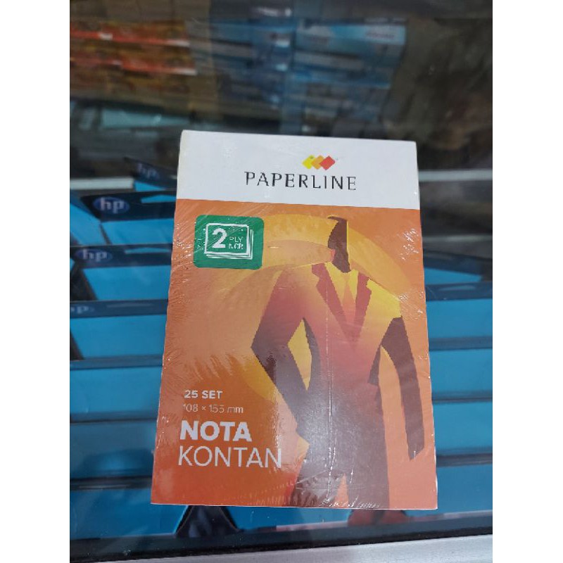 Jual Nota 2ply Kecil Paperline(harga tertera 1pak 10 buku) | Shopee ...