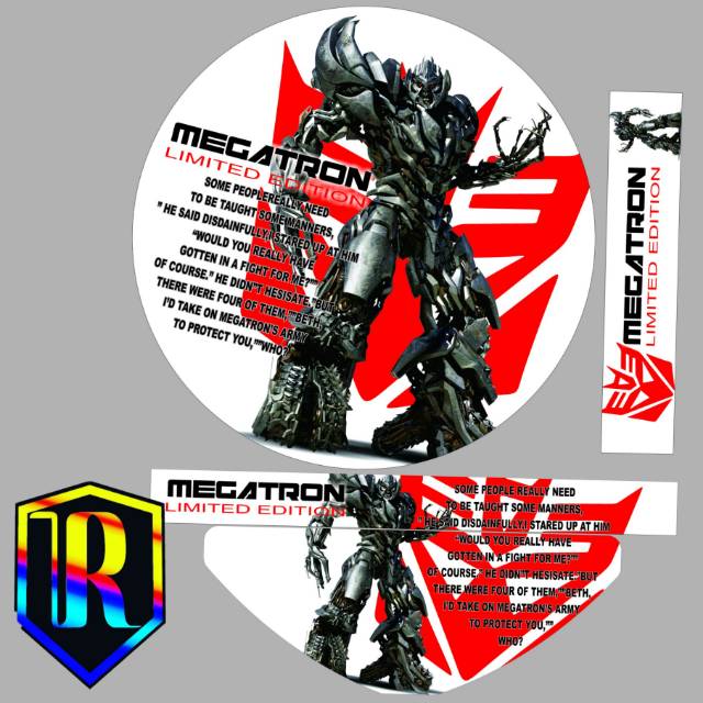 Jual Stiker tebok / sticker decal megatron autobot transformers ...