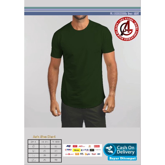 Jual APG - KAOS POLOS DROP CUT ANTI BAU ASAP ROKOK | ANTI BAKTERI ...