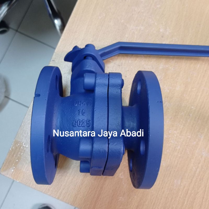 Jual Ball Valve / Stop Kran Flange PN 16 Besi / Cast Iron 2 1/2 " inchi DN 65 16 Bar | Shopee ...