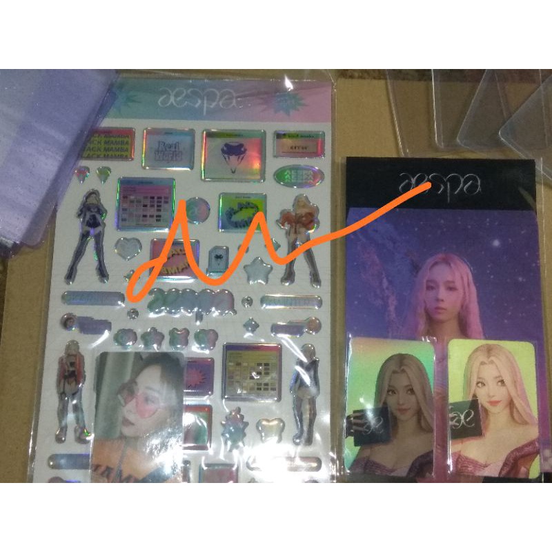 Jual EPOXY WINTER AESPA FULLSET & LENTICULAR BLACK MAMBA WINTER AESPA ...