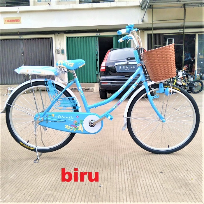 Jual sepeda city bike mini perempuan dewasa atlantis ok steel dewi ...