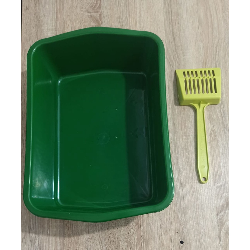Jual Bak Pasir Kucing Jumbo + Serok Pasir | Shopee Indonesia