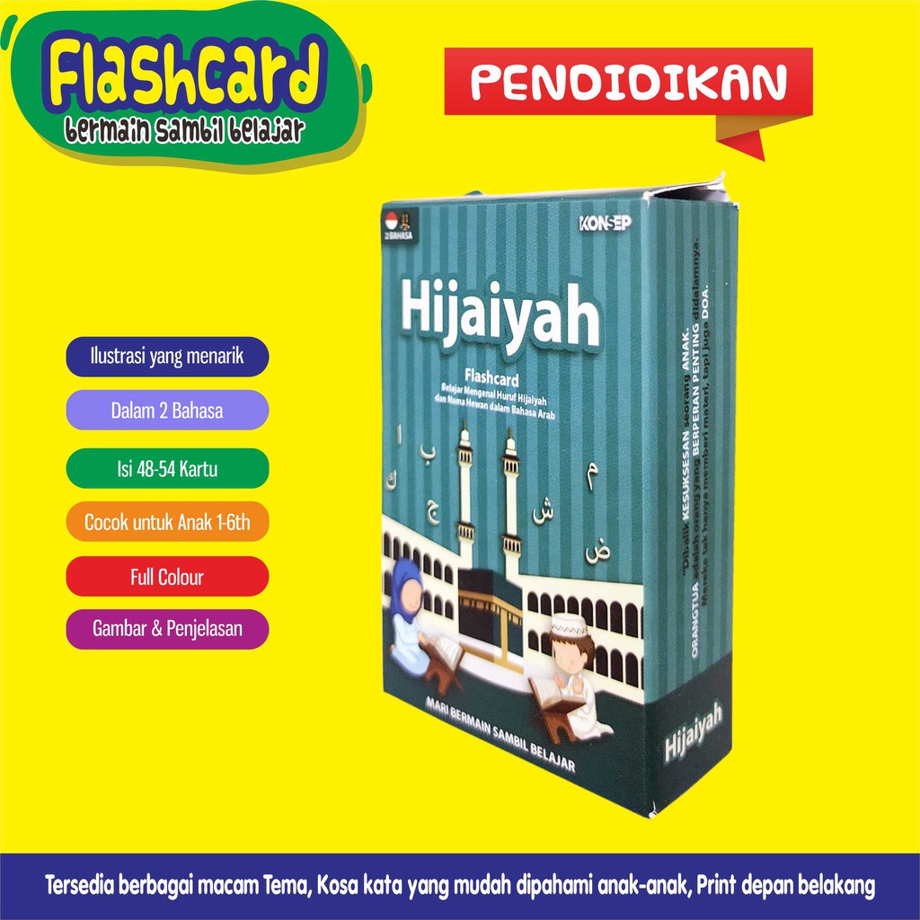 Jual Flash Card Edukasi Anak : Berhitung / Huruf ABC / Huruf Hijaiyah ...
