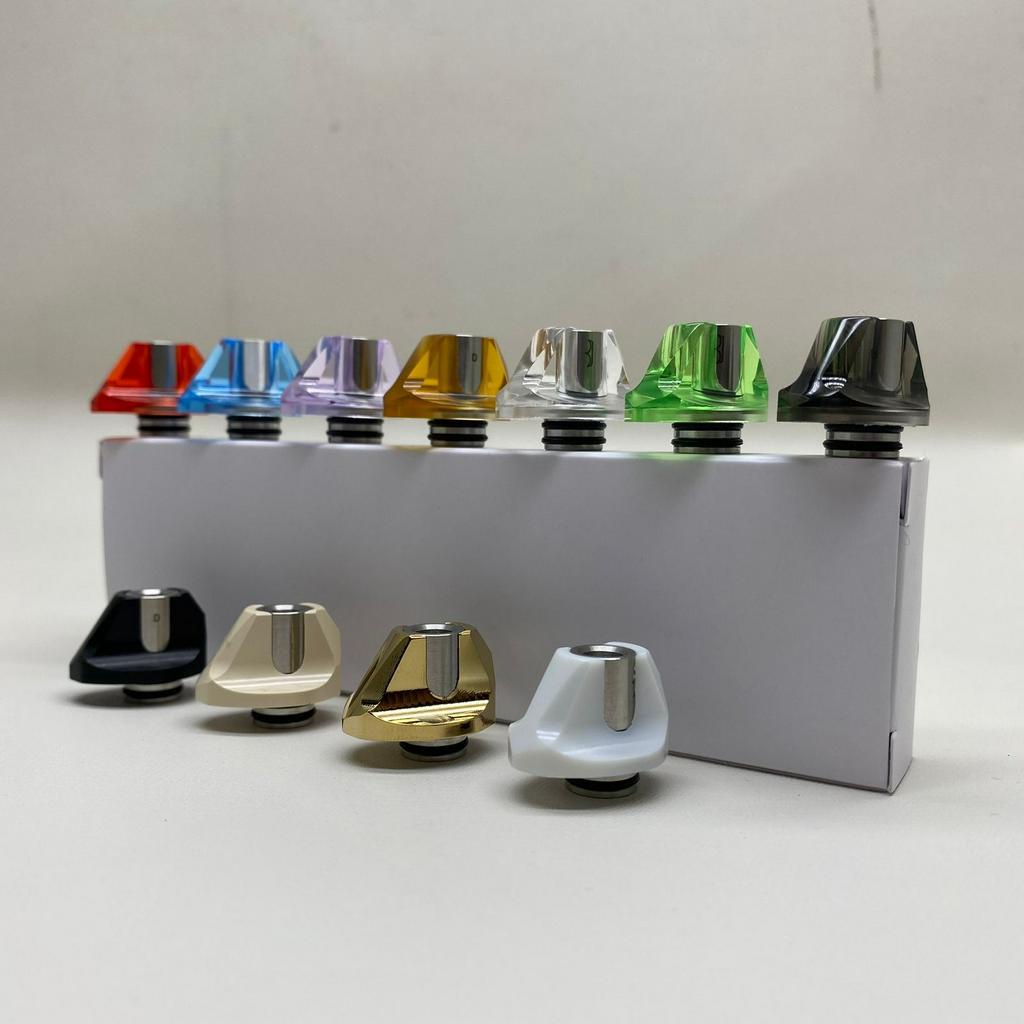 Jual Drip Tip 510 CT01 Cyber Tip Gold SS Black Clone Black Clear Gold ...