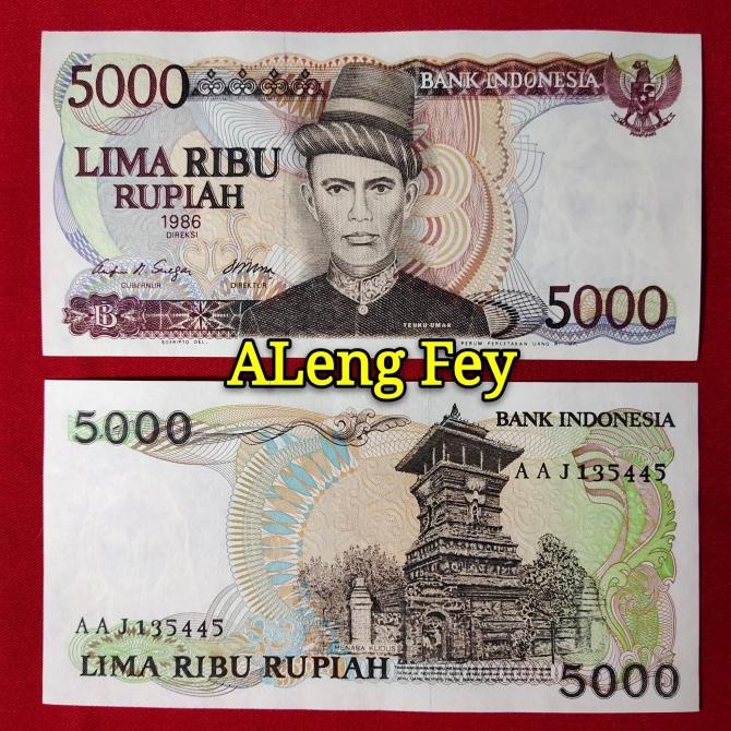 Jual Uang Kuno 5000 Rupiah Teuku Umar. Lima Ribu Teuku Umar Tahun 1986 ...