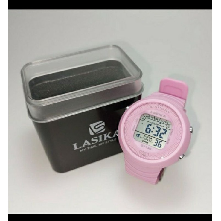 Jual jam tangan lasika karet warna 7130 original water proof | Shopee ...