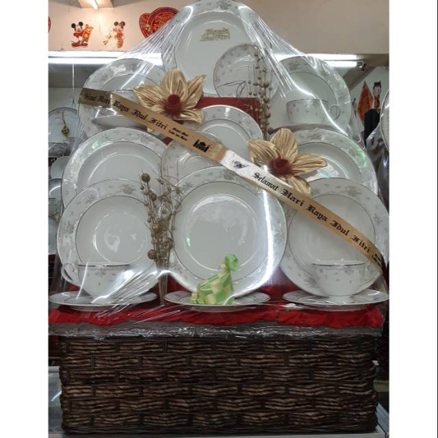 Jual Parcel lebaran piring gelas C | Shopee Indonesia