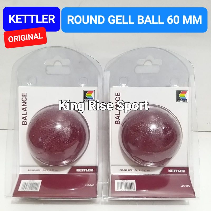 Jual KETTLER Round Gell Ball/ Bola Terapi Tangan 60mm (Burgundy) - ORI ...