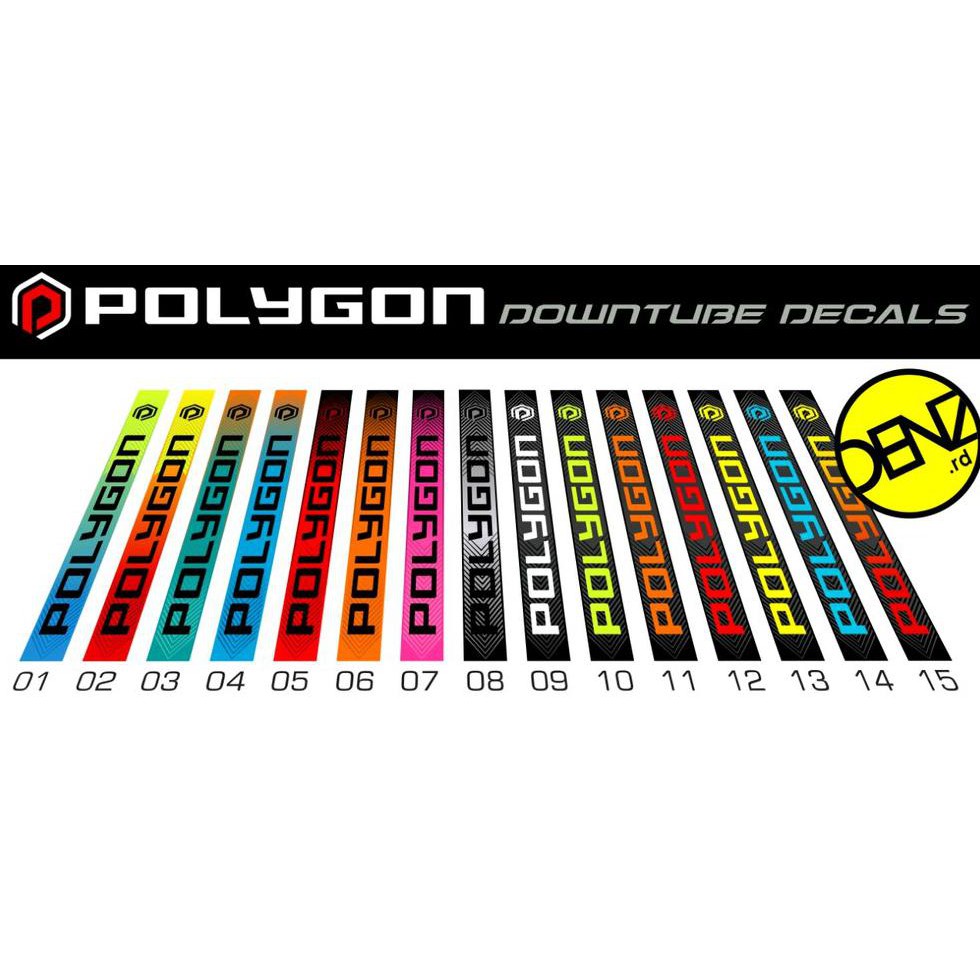 Jual Downtube Polygon Sticker Downtube Polygon cocok untuk siskiu D5 ...