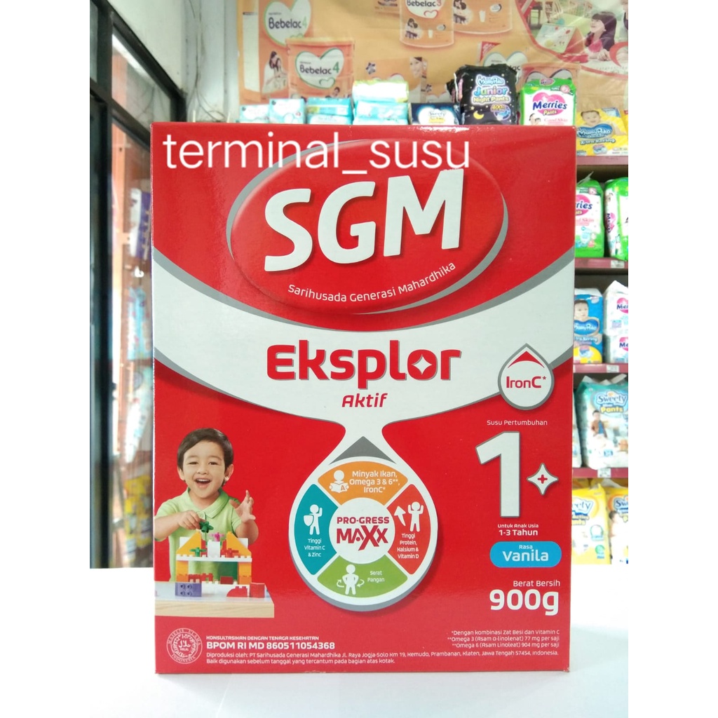 Jual Susu SGM Eksplor 1+ Vanila 900 Gram | Shopee Indonesia