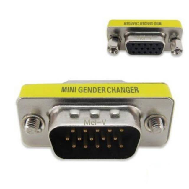 Jual Konektor VGA 15 pin Converter Vga Male to Female Mini Gender ...