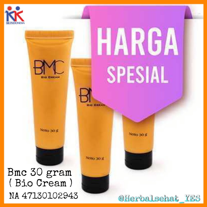 Jual Paket 3 box BMC Bio Cream 30gram Salep Kulit Salep Luka Bakar ...