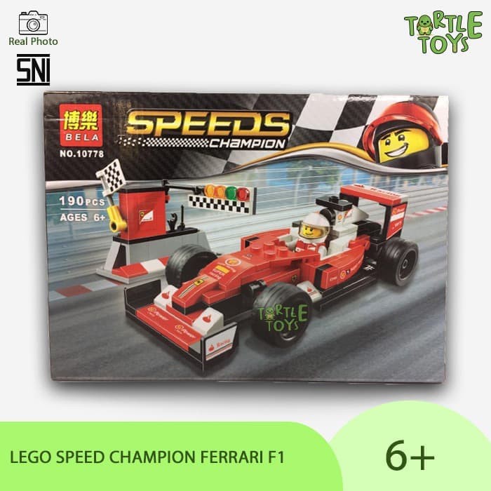 Jual MAINAN ANAK EDUKASI LEGO BLOCK SPEED CHAMPION SUPERCAR FERRARI F1 ...