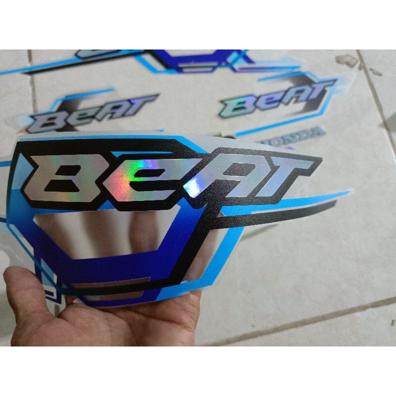 Jual STRIPING STICKER BEAT KARBU TRANSPARAN HOLOGRAM | Shopee Indonesia