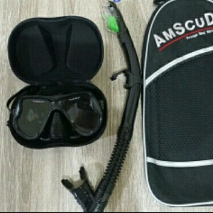 Jual Alat snorkeling Kacamata Masker Selam Diving Silicon Selang ...